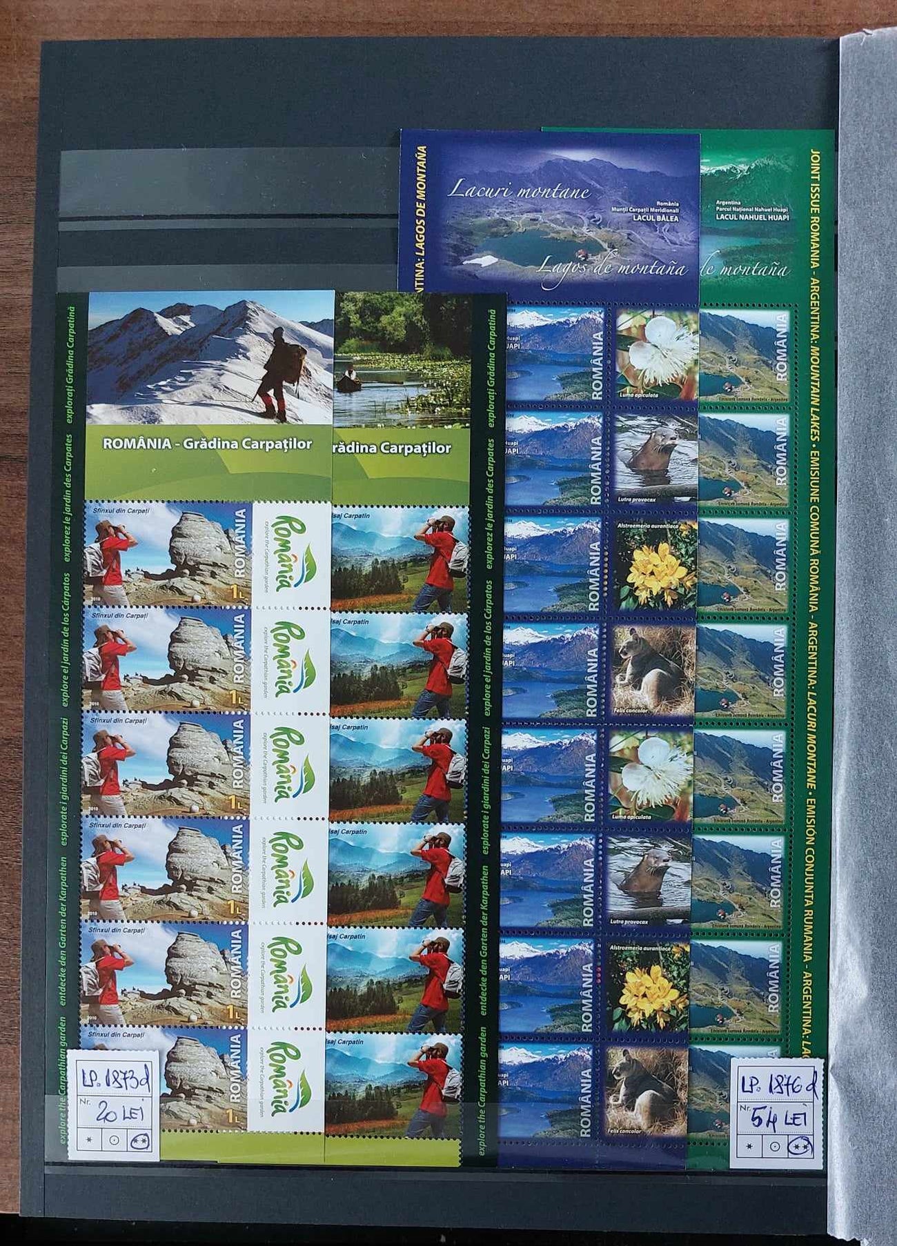 Timbre Romania Clasor 64 pagini (inclus) cu timbre romanesti perioada ...