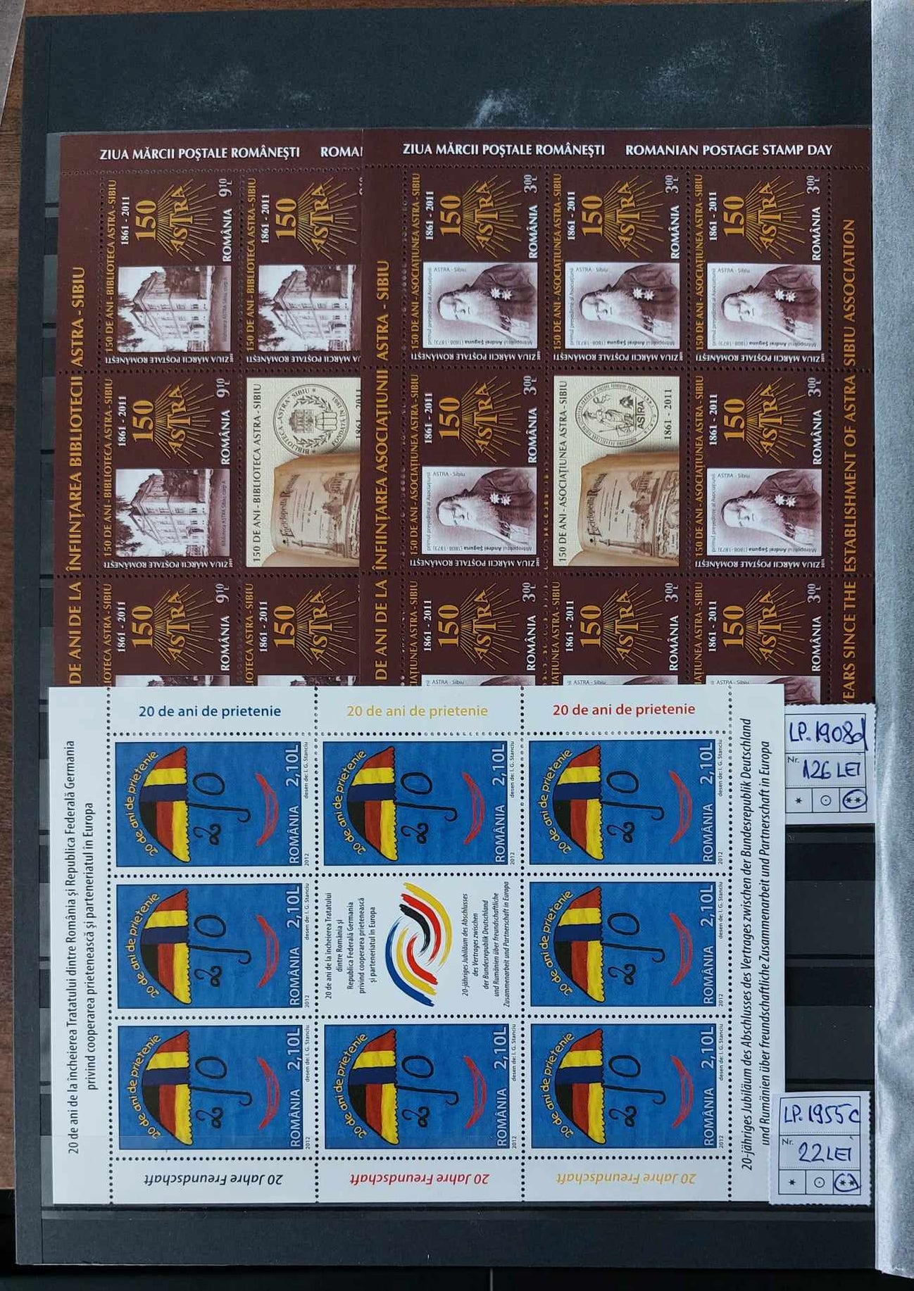Timbre Romania Clasor 64 pagini (inclus) cu timbre romanesti perioada ...