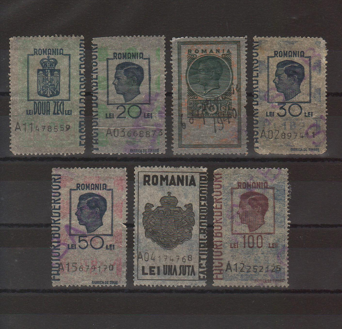 Timbre Romania Timbre fiscale Facturi Borderouri (TIP A) la 15.00 lei ...
