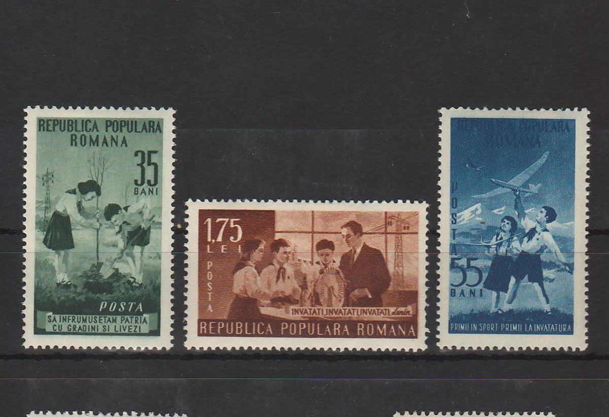 Timbre Romania 1953 Pionierii (IV) (TIP A) la 25.00 lei RON in Stamps Mall